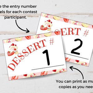 Dessert Bake-off Contest Kit, Dessert Contest, Dessert Competition ...