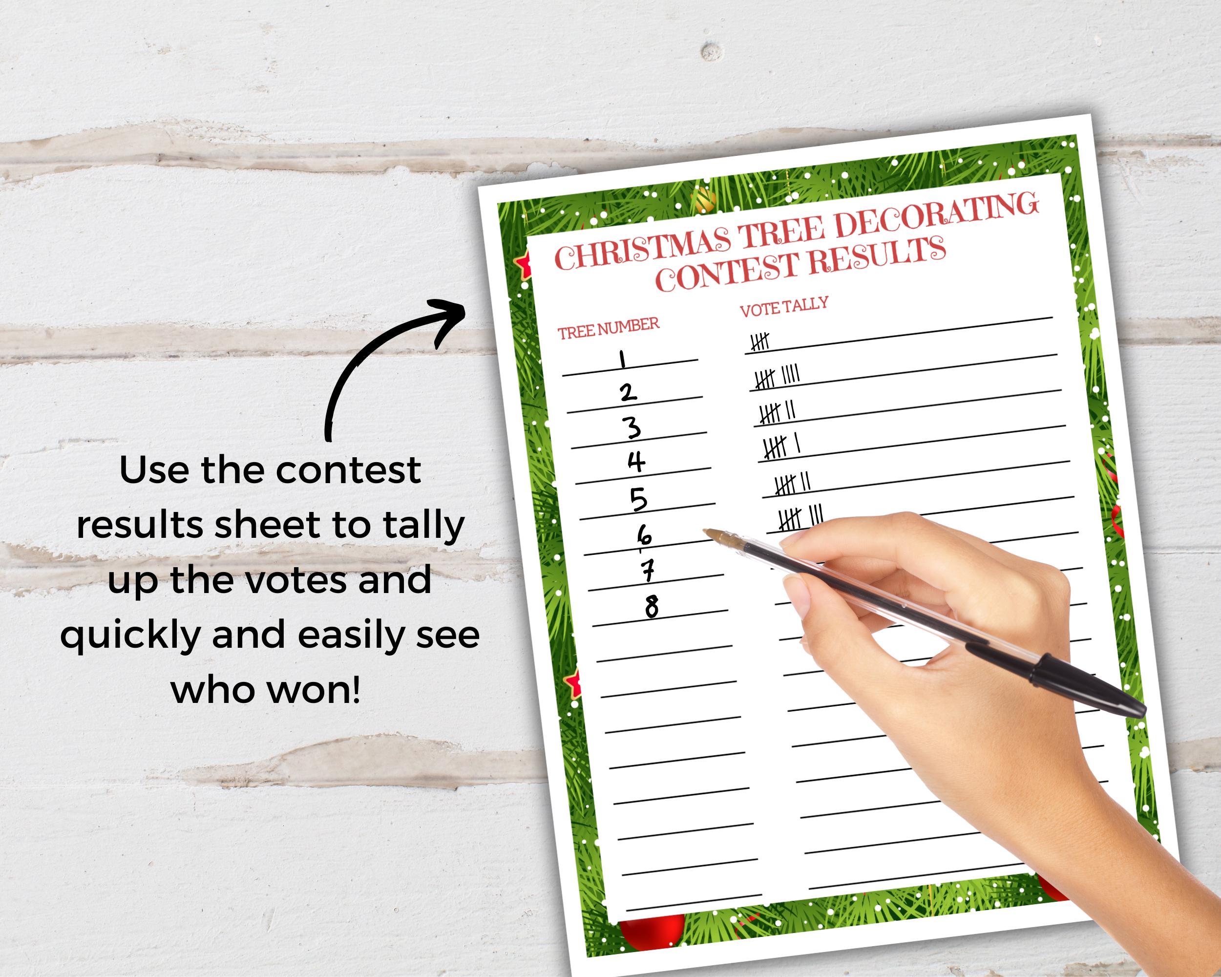 Christmas Tree Decorating Contest Kit, Christmas Tree Contest Kit ...