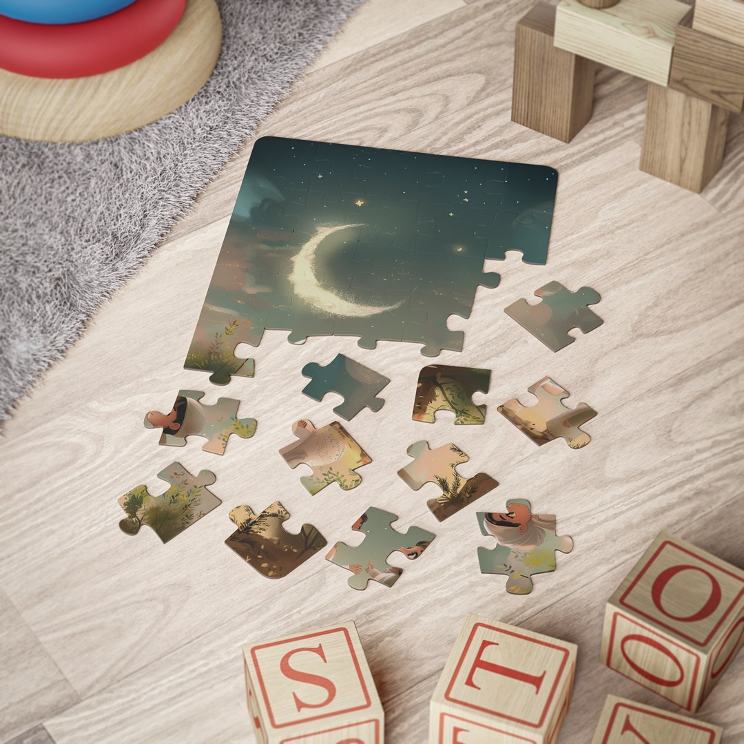 Crescent Moon Valley Ramadan Eid Kids' Puzzle, 30-piece Ramadan Puzzle ...