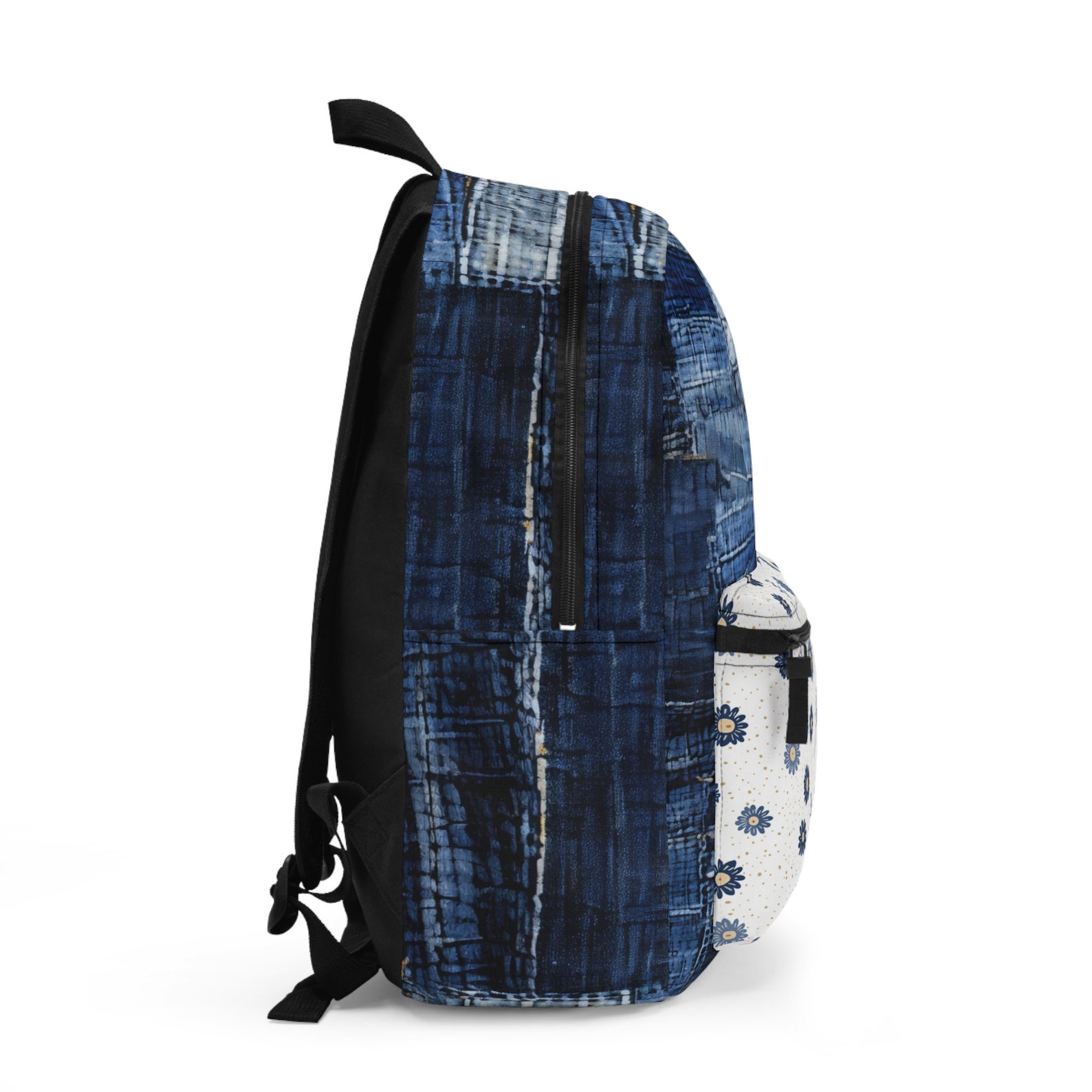 Denim Backpack Denim Shoulder Bag Denim Design Bookbag Denim Look ...
