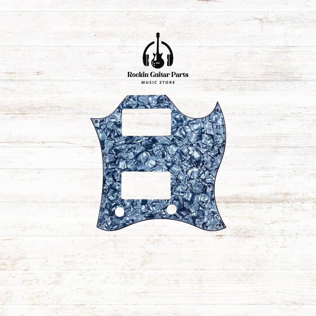 Standard Style Full Face Pickguard Grey Pearl 4-ply for Gibson SG ...