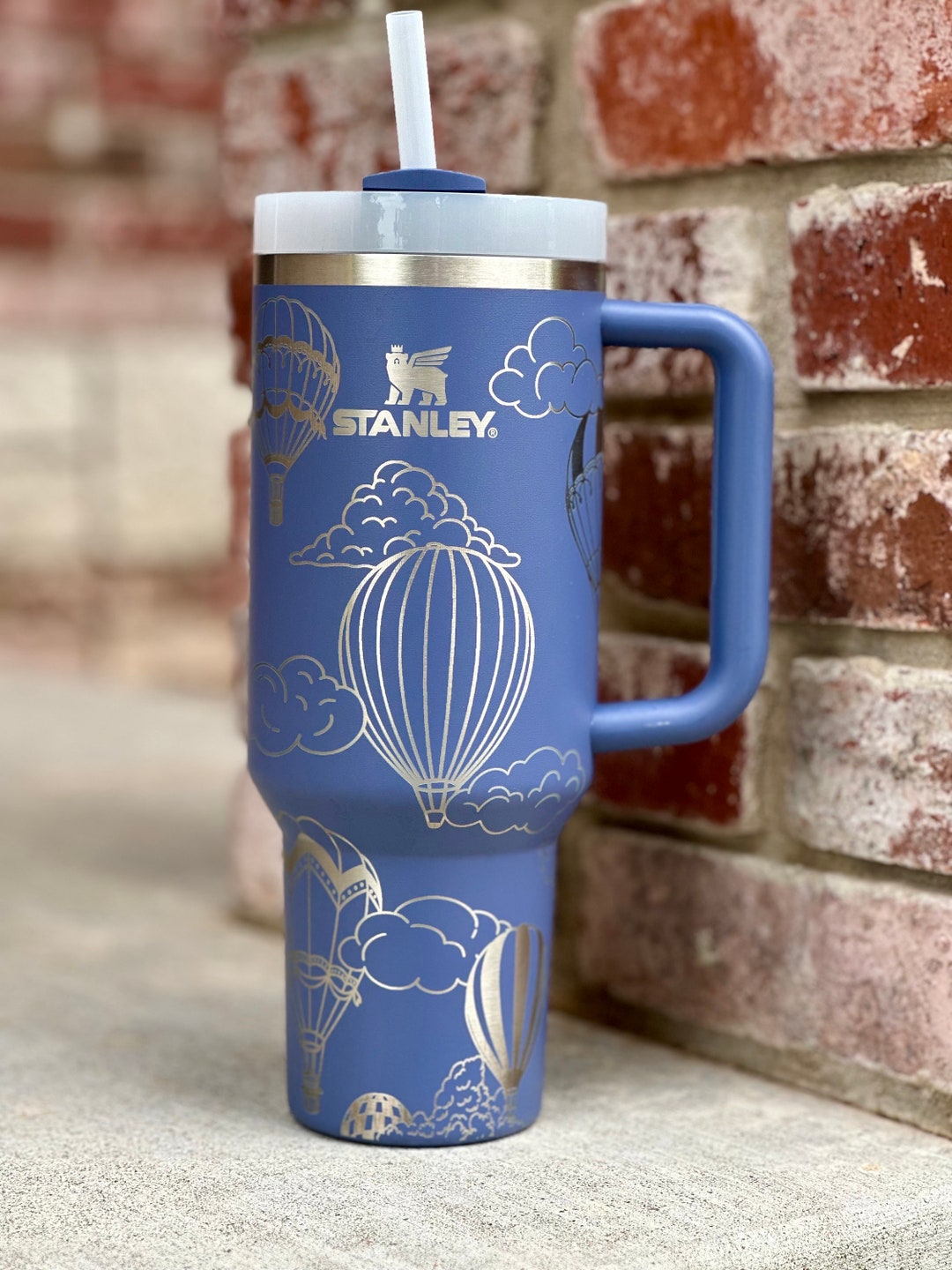 40 Oz Engraved Stanley Quencher Twilight Hot Air Balloons - Etsy