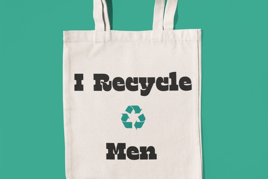 I Recycle Men Tote Bag | Y2k| Aesthetic| Funny| Graphic| Throwback ...