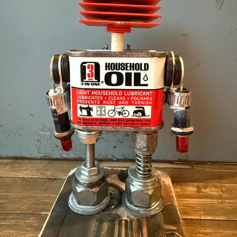 Robot Sculpture - Etsy
