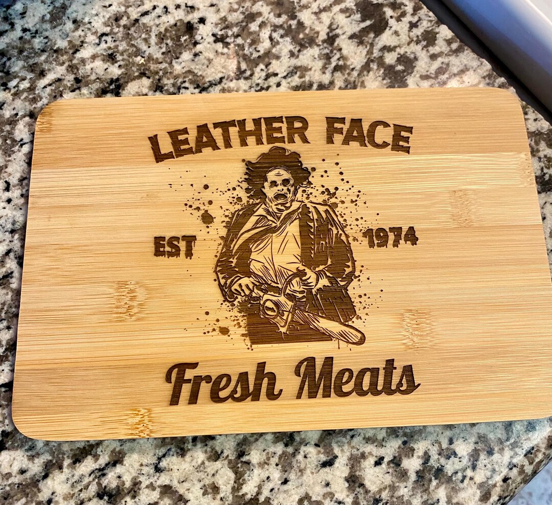 Leatherface Kitchen Horror Halloween Cutting Board - Etsy