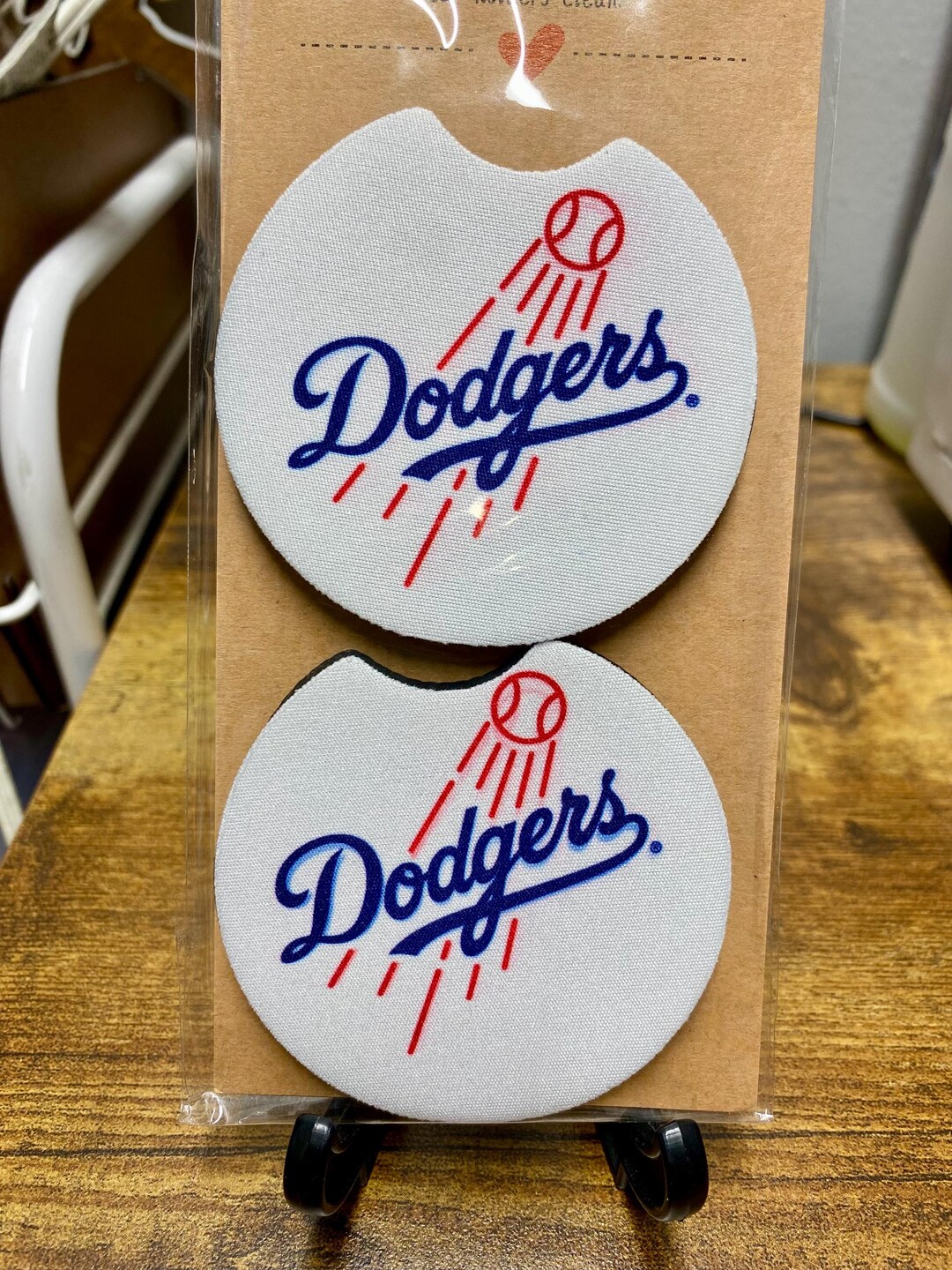 LA Dodgers Car Coasters - Etsy