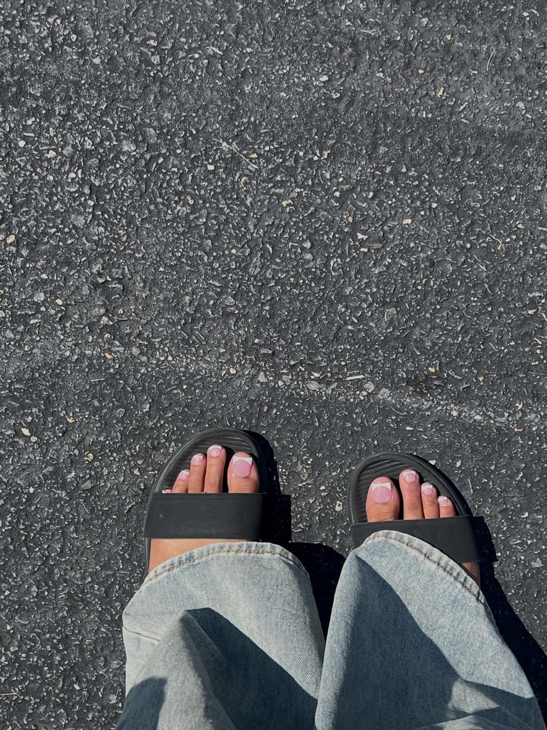 Acrylic Frenchtip Press on Toe Nail Set| Acrylic Toes| Press on Toes ...