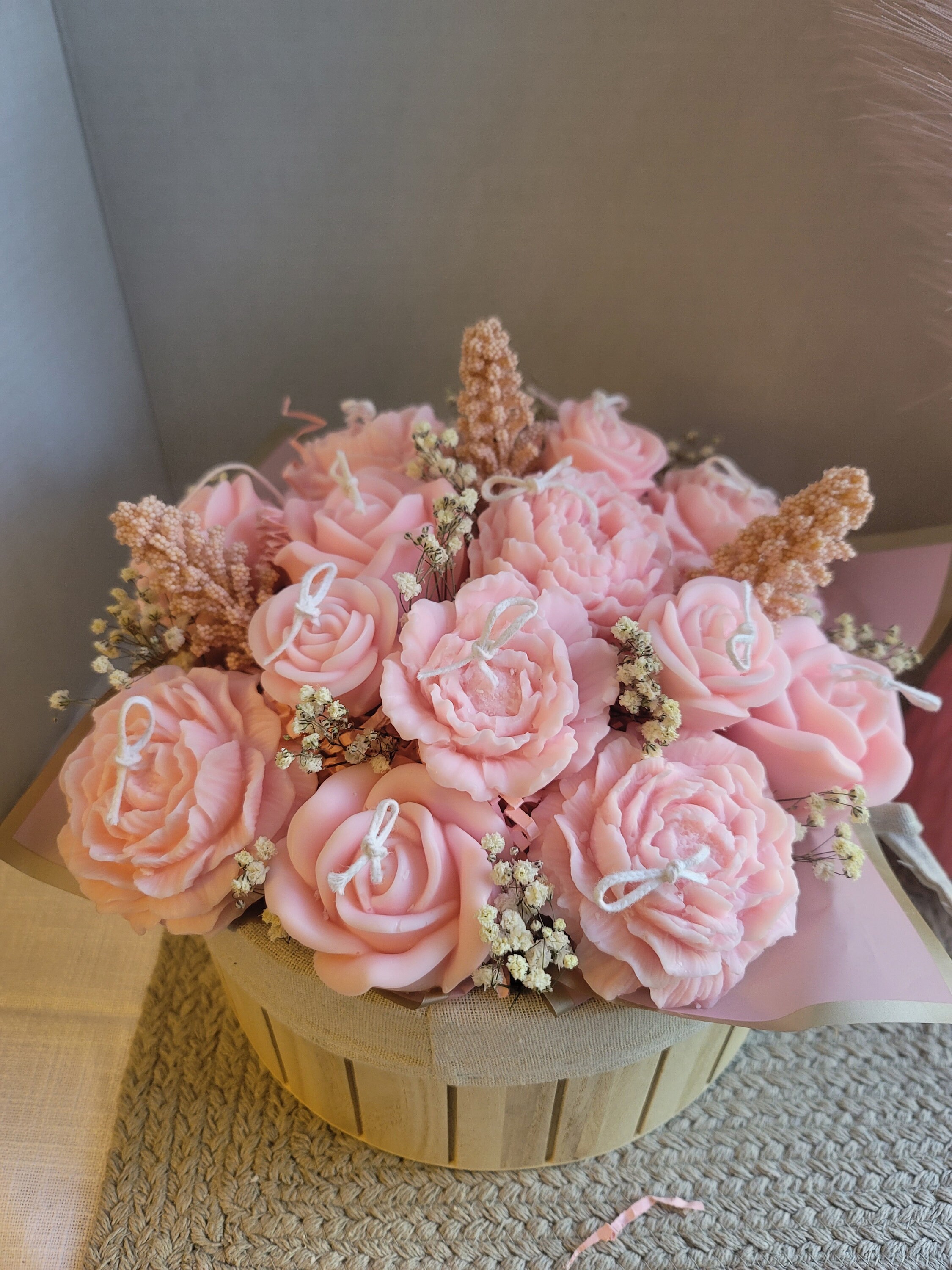 Flower Candle Bouquet - Etsy