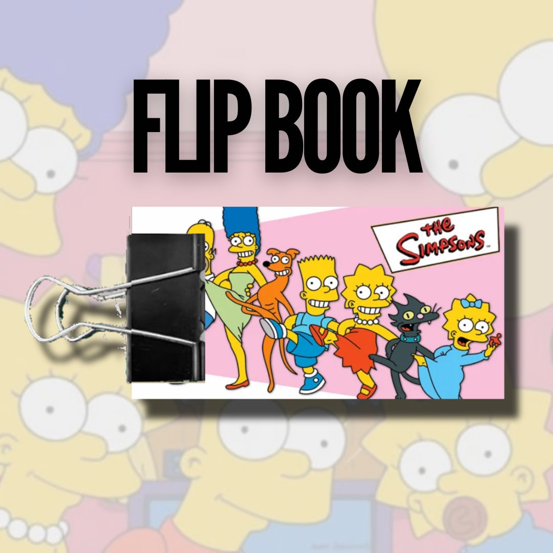 The Simpsons Digital Flipbook the Simpsons Craft Childhood Gift - Etsy
