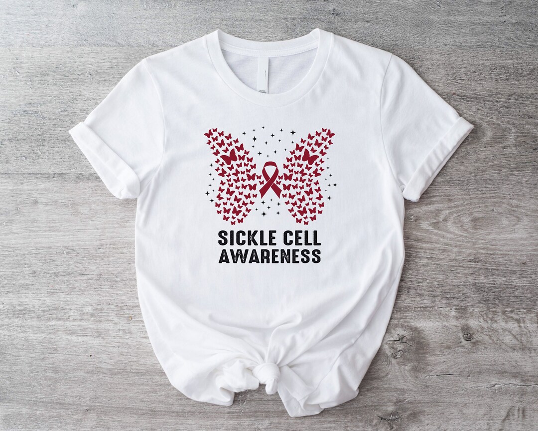 Sickle Cell Awareness T-shirt, Sickle Cell Anemia Shirt, Butterfly ...