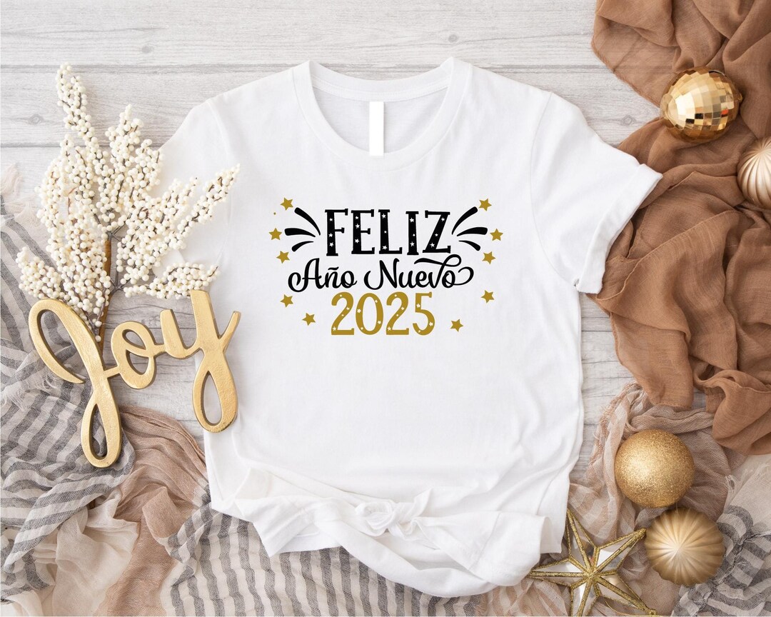 Feliz Año Nuevo 2025 T-shirt, Spanish New Year Shirt, Spanish Winter ...