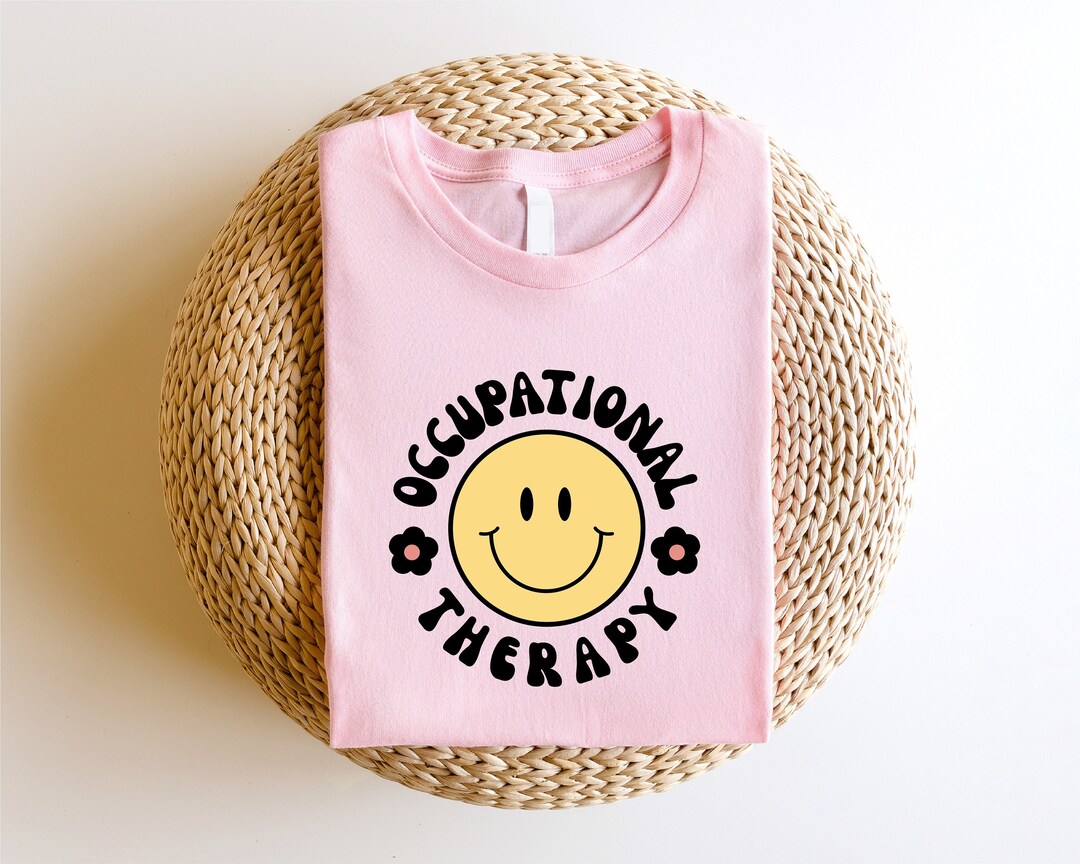 Occupational Therapy Vintage Smiley Face T-shirt, OT Graduation ...