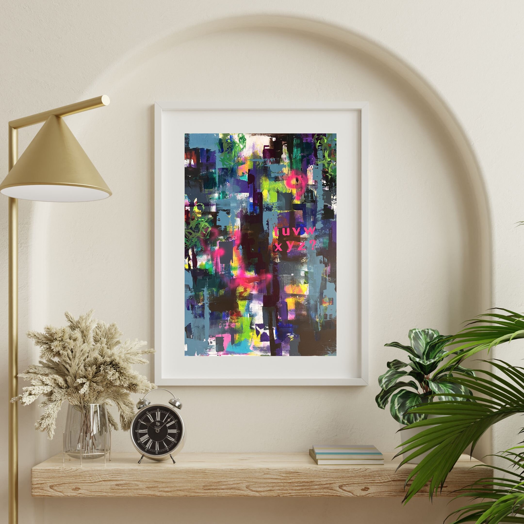 Layered Abstract Painting Original Canvas | Abstract Fine Art Print - Etsy