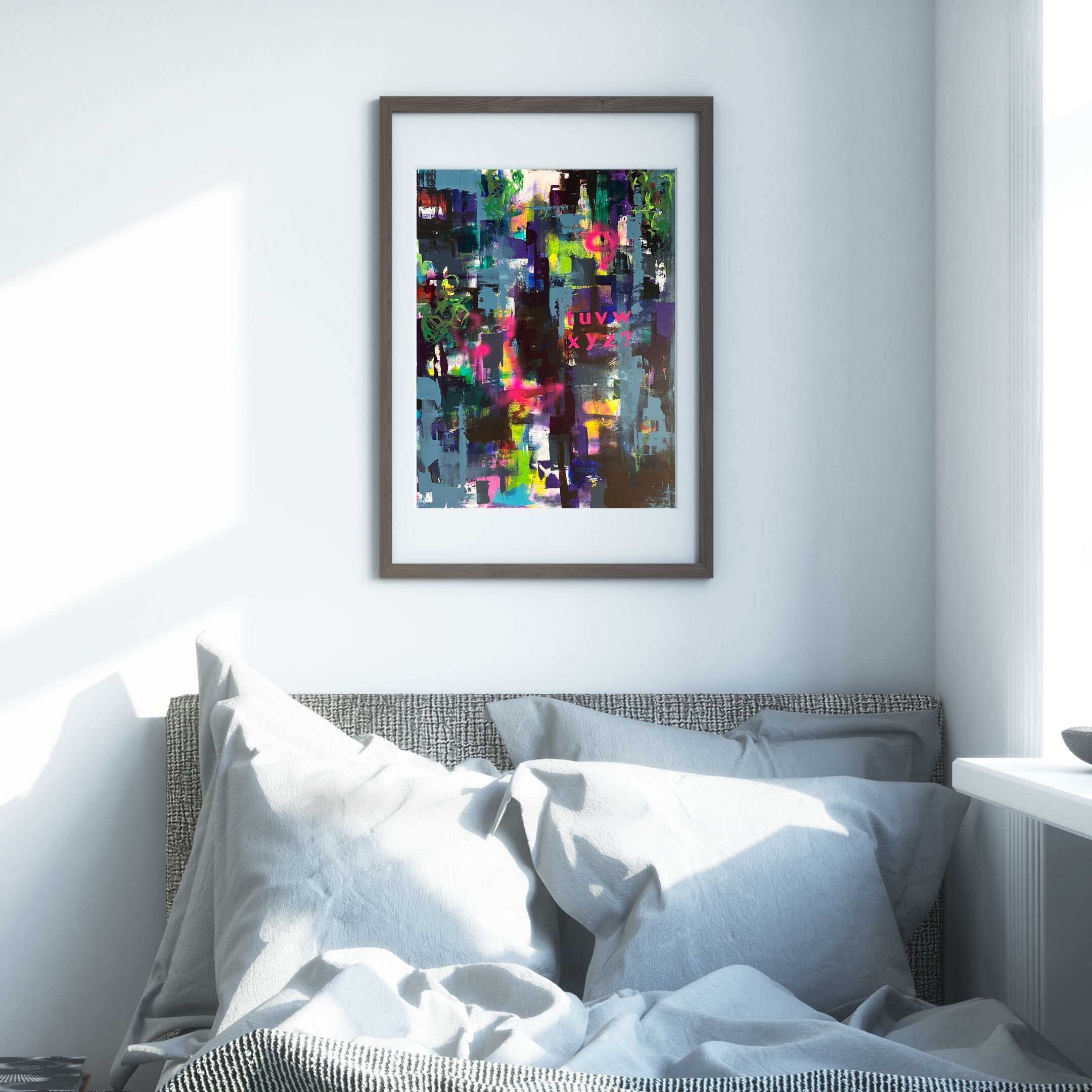 Layered Abstract Painting Original Canvas | Abstract Fine Art Print - Etsy