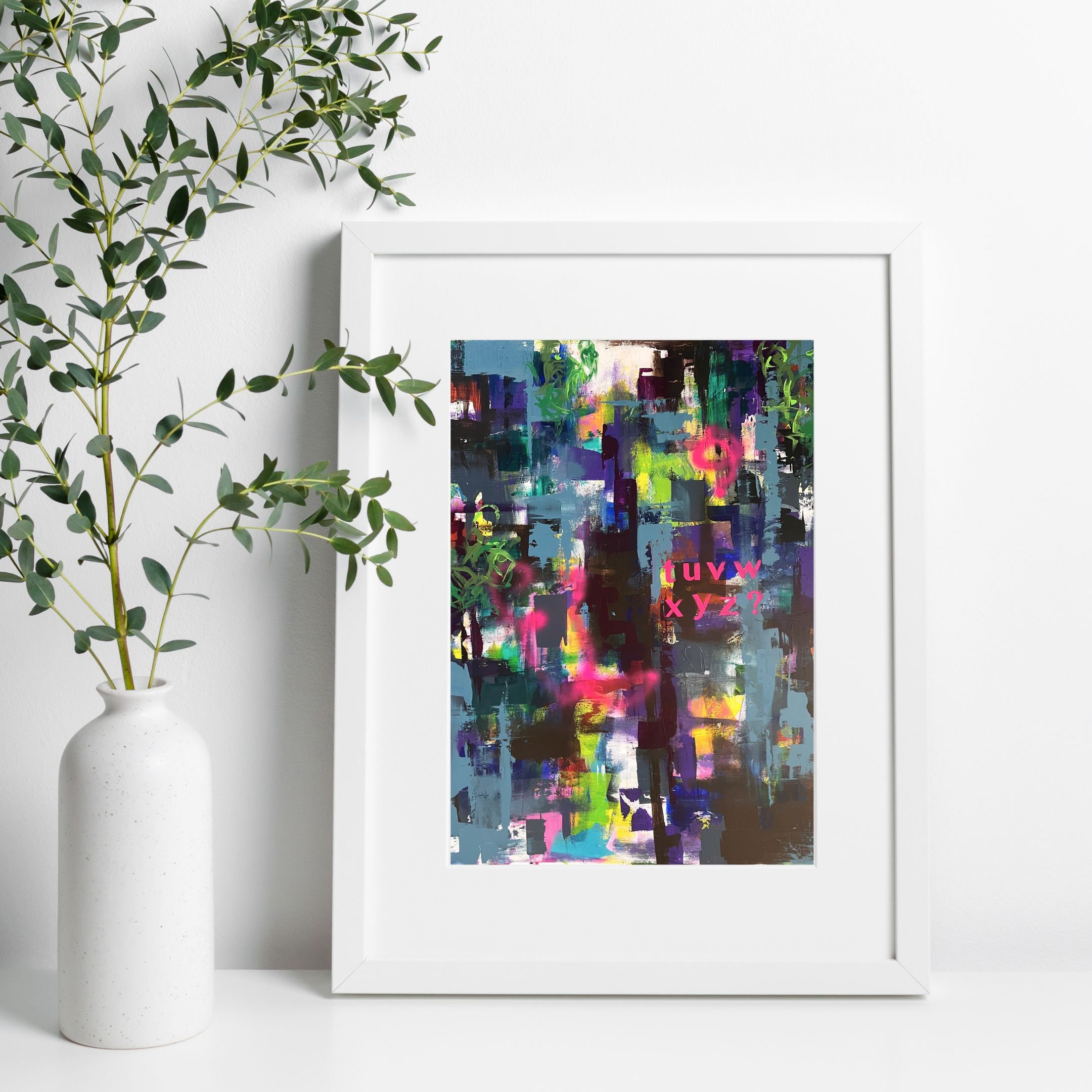 Layered Abstract Painting Original Canvas | Abstract Fine Art Print - Etsy