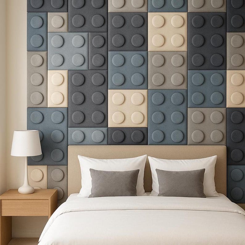 Upholstered Brick-style Wall Panels – Custom Kids Room Decor - Etsy