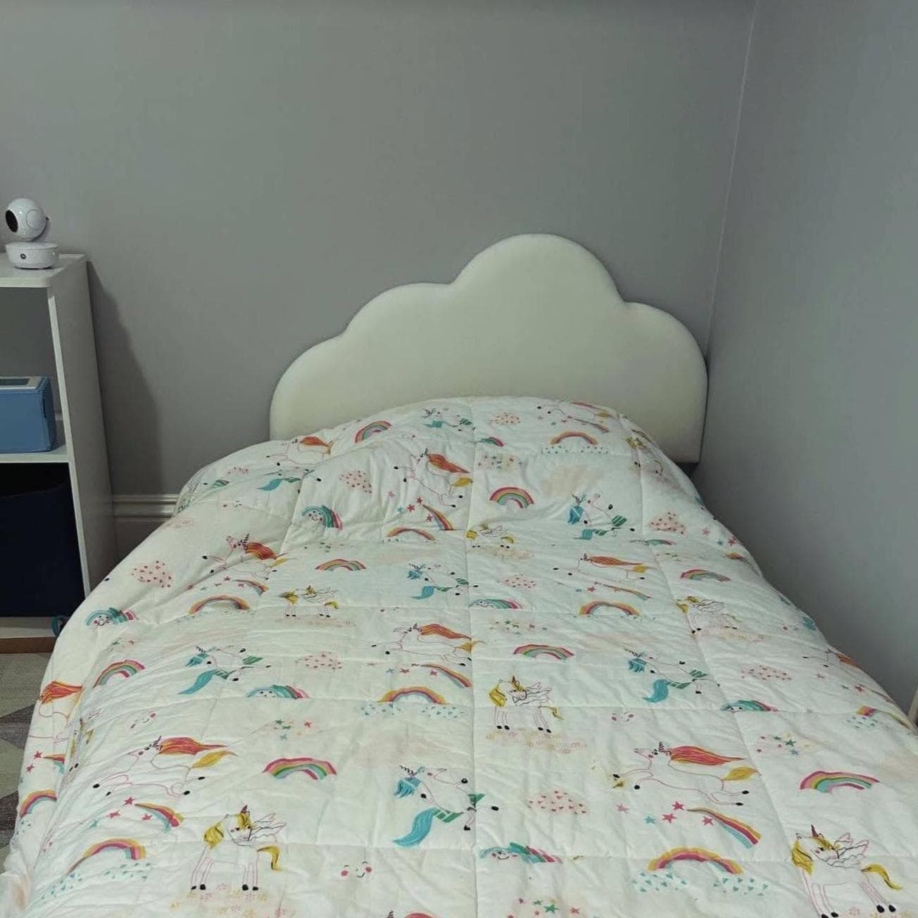 Cloud Shape Upholstered Wall Panel – Soft Padded Headboard for Kids ...