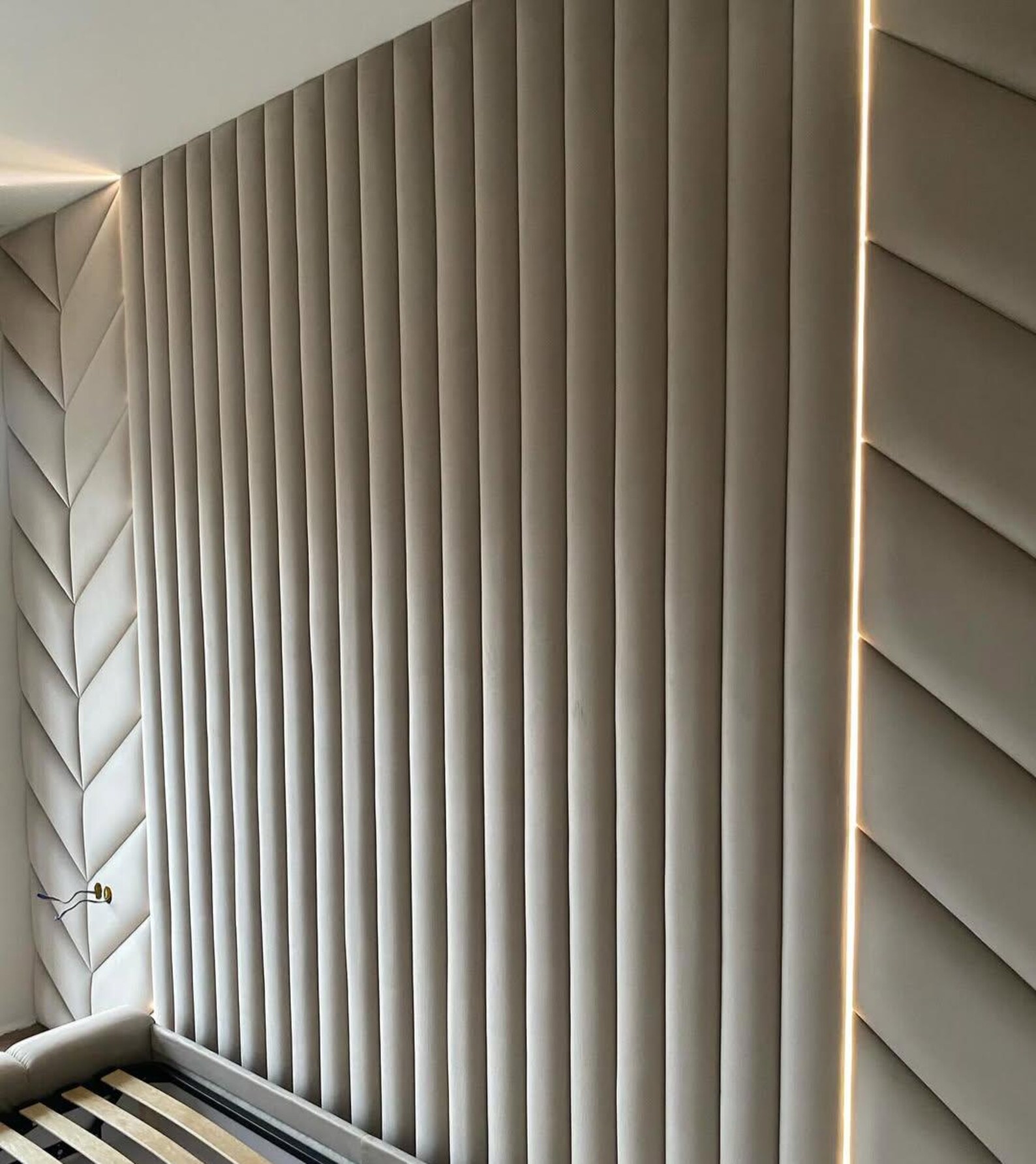 Handmade Velvet Wall Panels, Chevron Accent Wall, Custom Headboard - Etsy