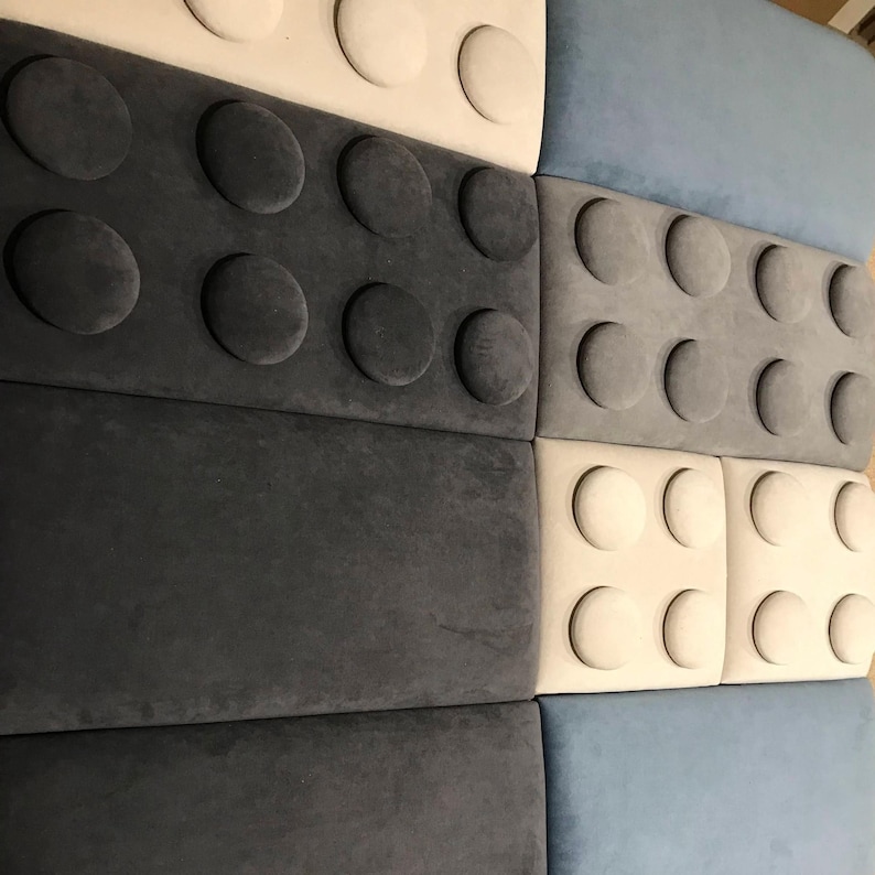 Upholstered Brick-style Wall Panels – Soft Velvet Blocks, Kids Room ...