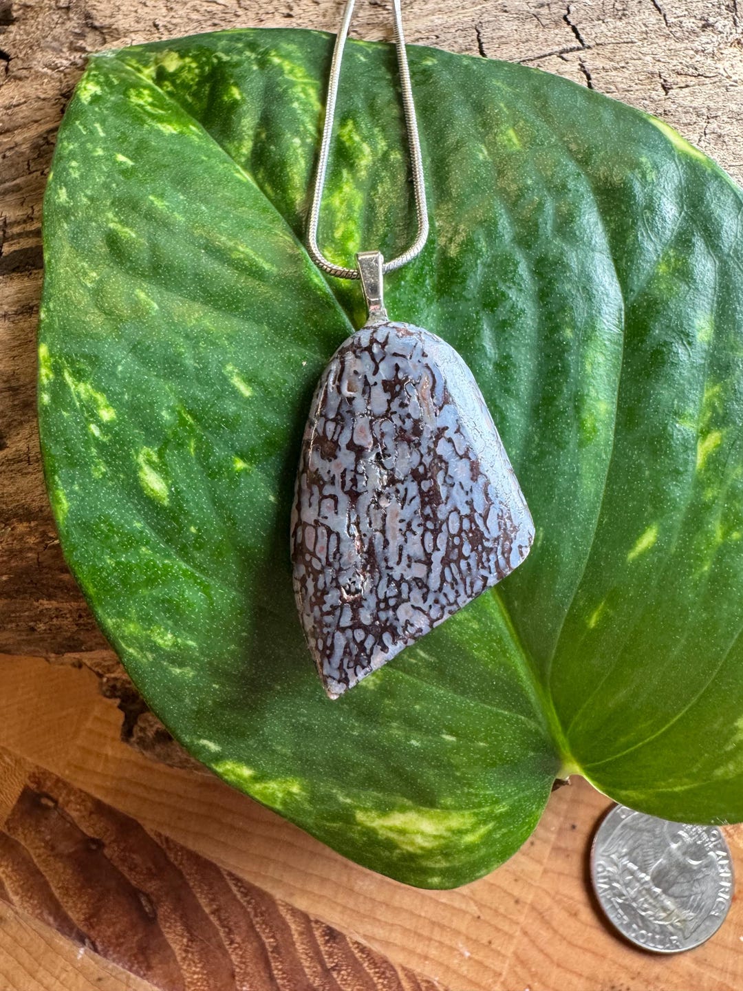 Blue Gembone Necklace - Etsy