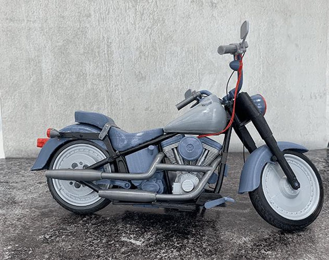 Harley Davidson Fatboy 1991 3D Print File High Detail Model FDM/SLS ...