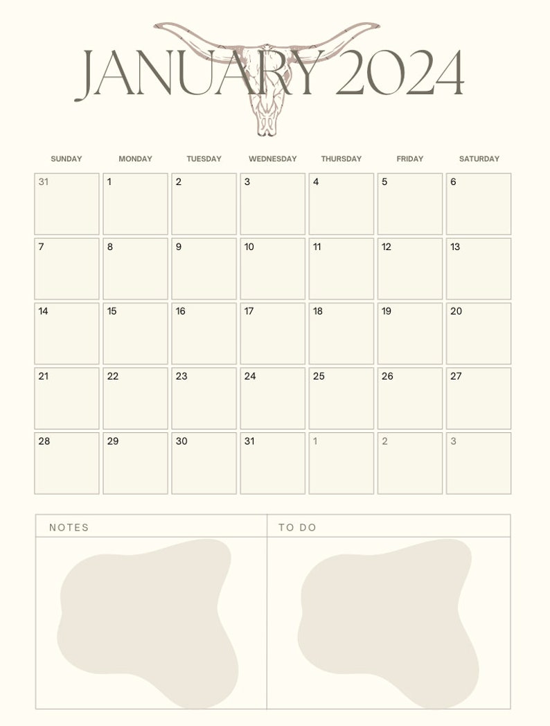 Boho Western Digital Planner - Etsy