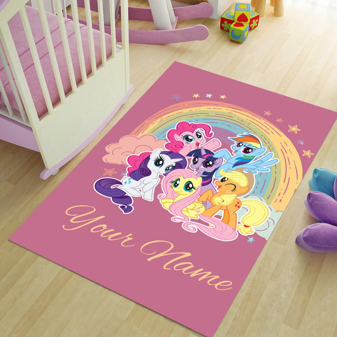Pony Playmat for Kids Room Rug, Custom Rug,gift for Kids, Nursery Rug ...