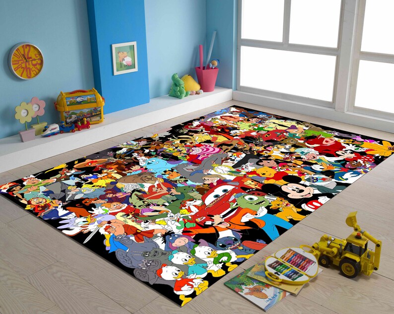 Anime Rug,cartoon Rug,mixed Character Rug,anime Characters Rug, Mix Rug ...