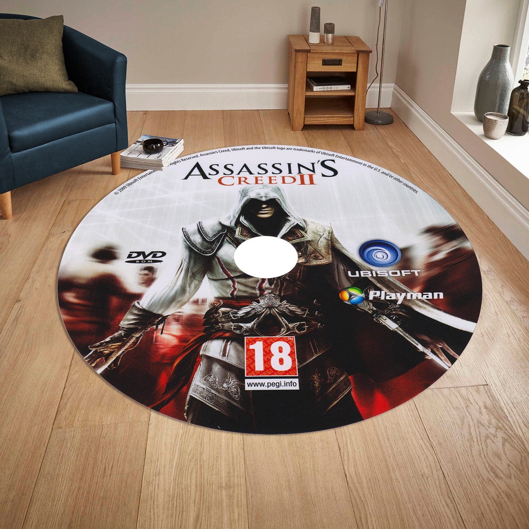 Assassin's Creed Round Rug: Game Room Decor, Gamer Gift - Etsy