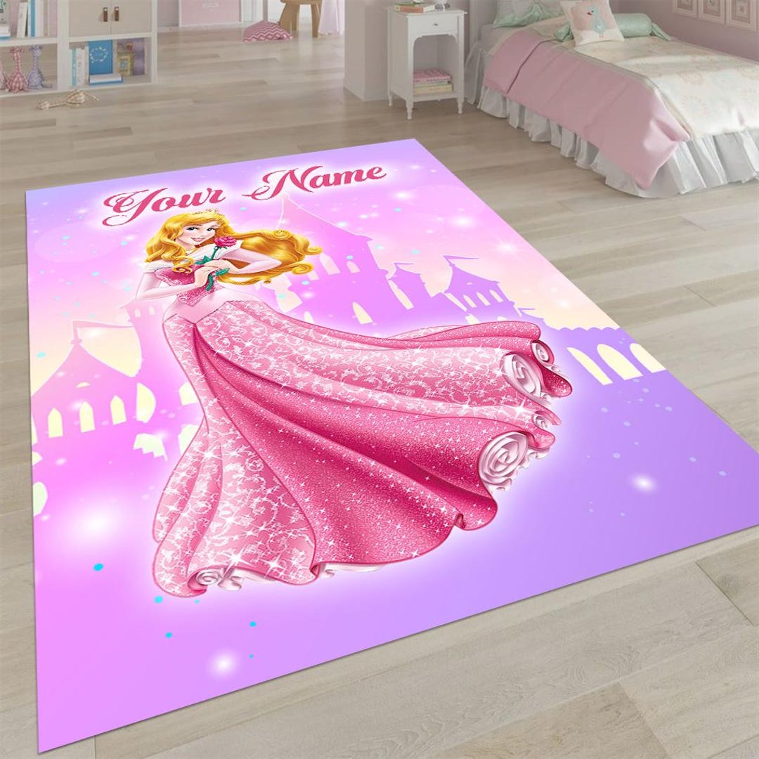 Personalized Princess Rug: Custom Kids Room Decor - Etsy