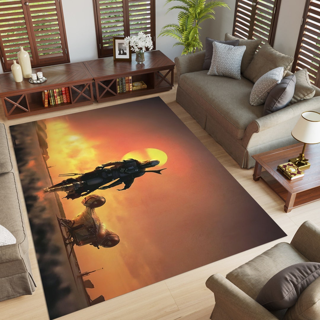 Star Wars Rug,mandalorian Rug, Baby Yoda, Teenagers Room Rug,modern Rug ...
