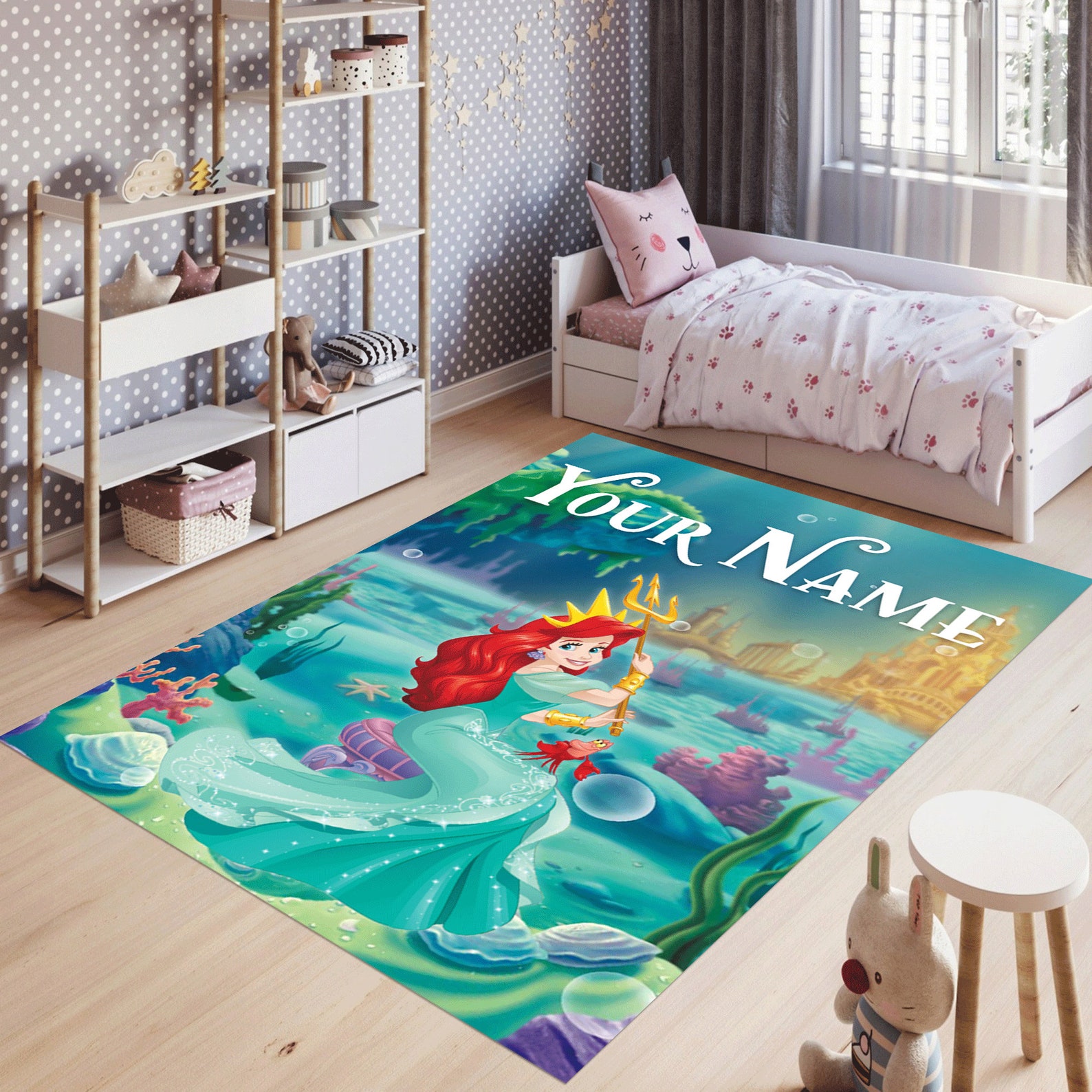 Underwater Rug,the Little Mermaid Rug, Kids Room Rug,gift for Kids ...