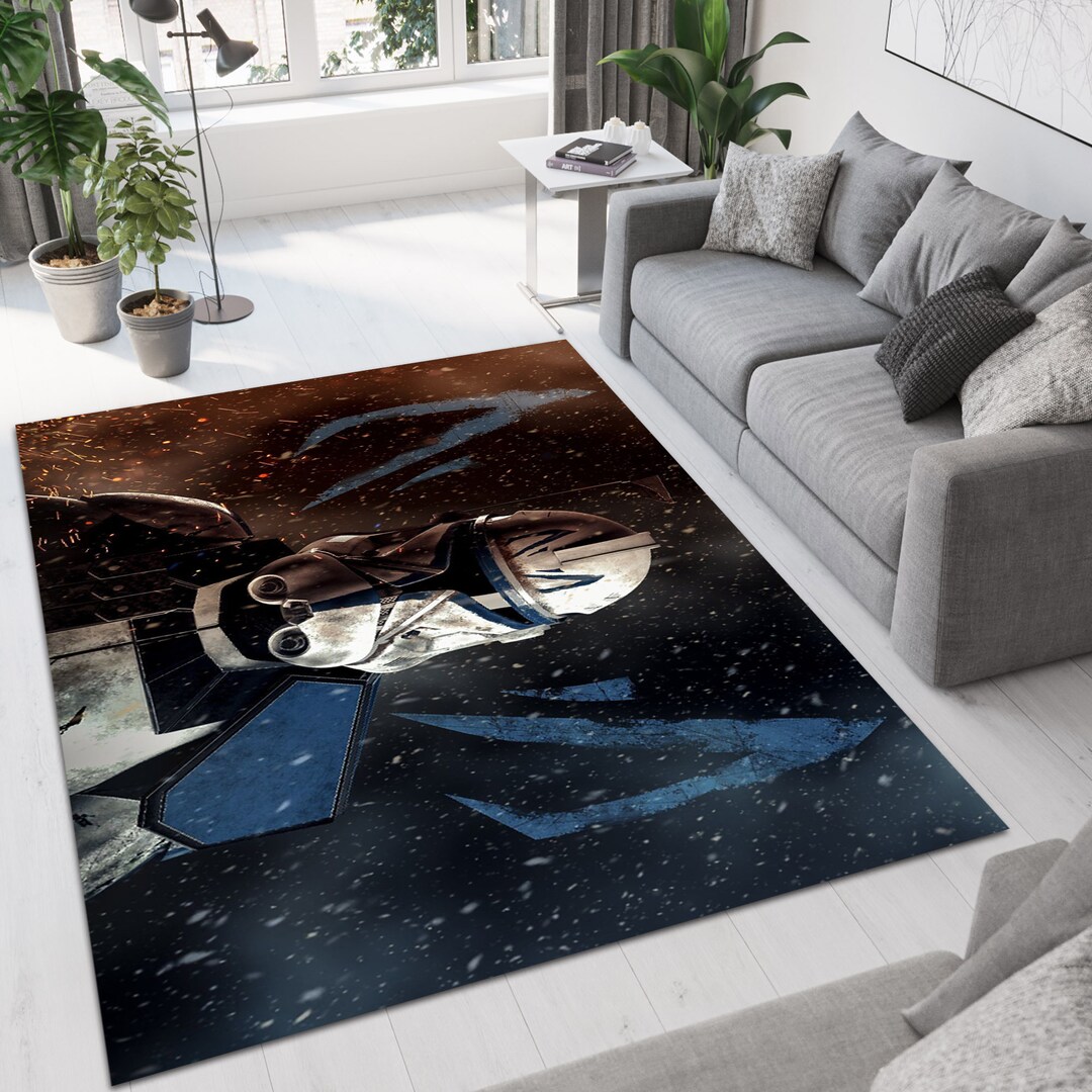 Sci-fi Spaceship Rug: Modern Movie Room Decor - Etsy