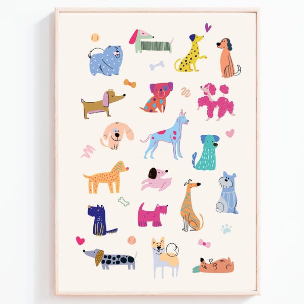 Dog Print - Etsy