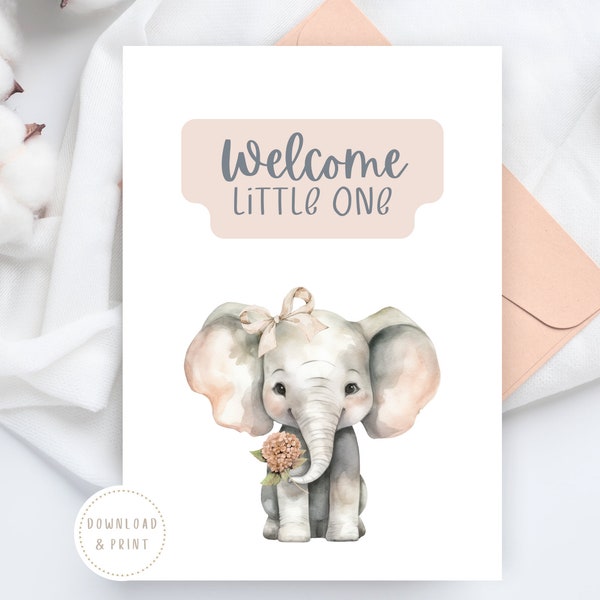 Welcome Little One Printable - Etsy