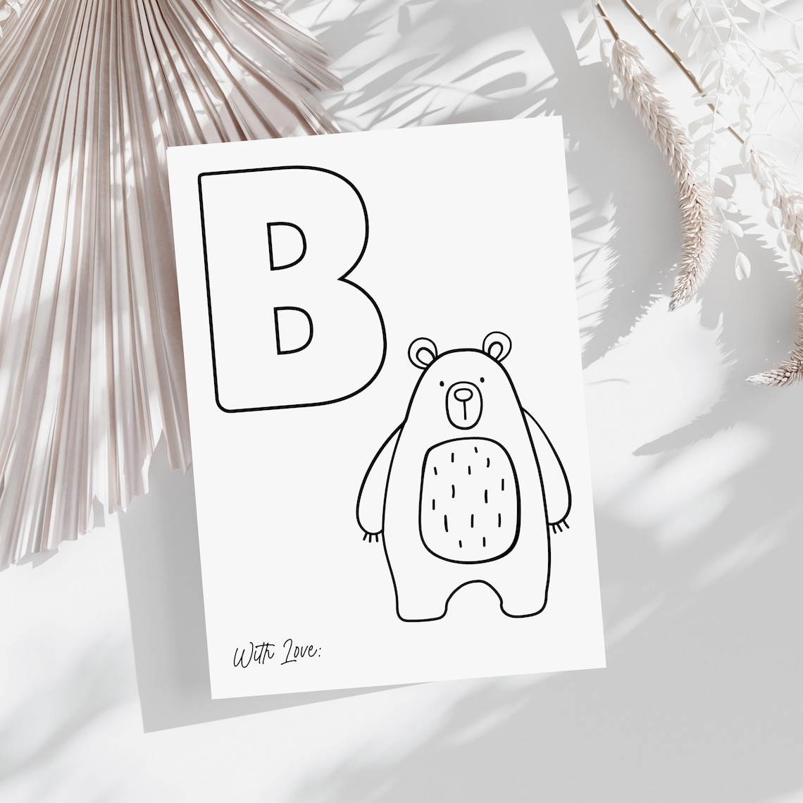 Baby's First ABC Book - Fun Baby Shower Coloring Activity, Blank ABC ...