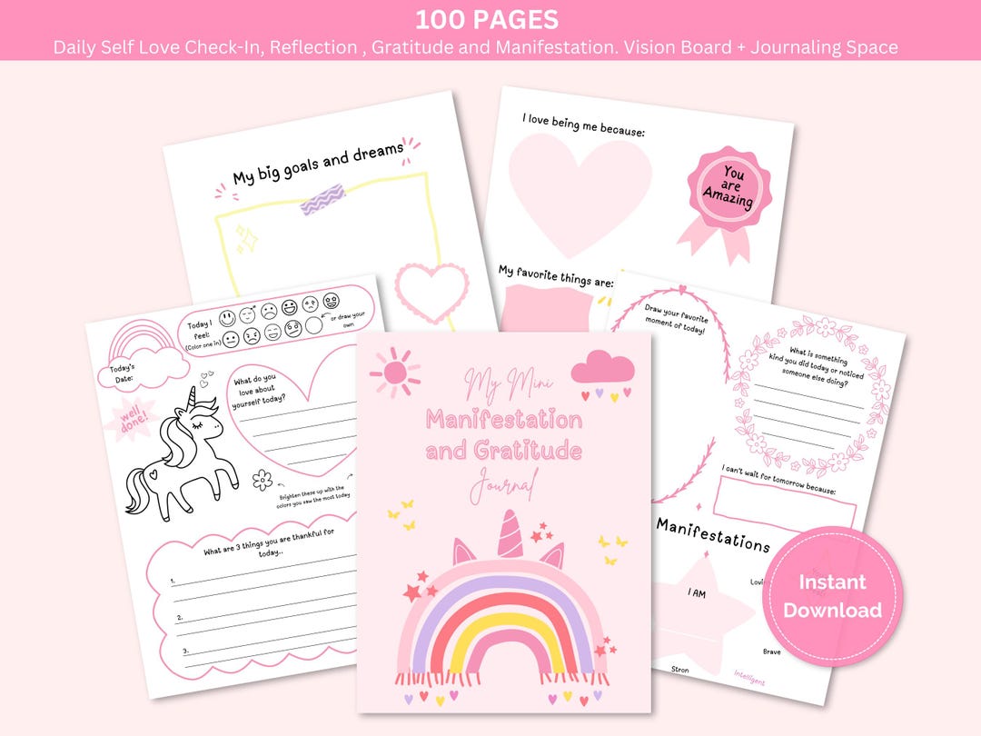 Kindergarten Journal for Kids Daily Journal Pages of Gratitude Journal ...