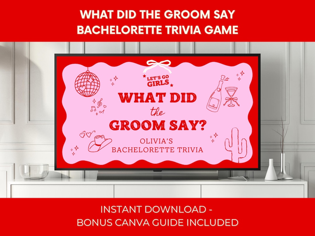 Last Rodeo Bachelorette What Did the Groom Say Trivia Game, Austin ...