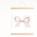 Pink Bow Nursery Print, Coquette Poster, Vintage Nursery, Baby Girl ...