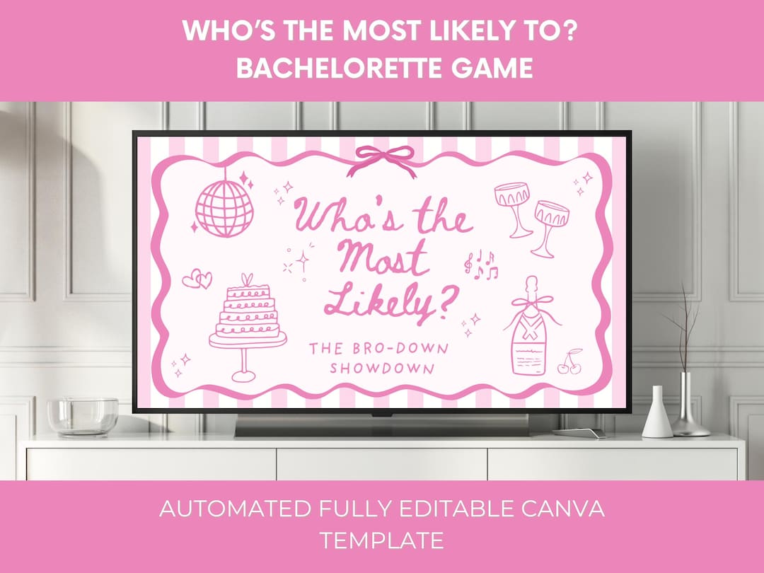Gender Swap Bachelorette Game Template - Who's Most Likely to Unique ...