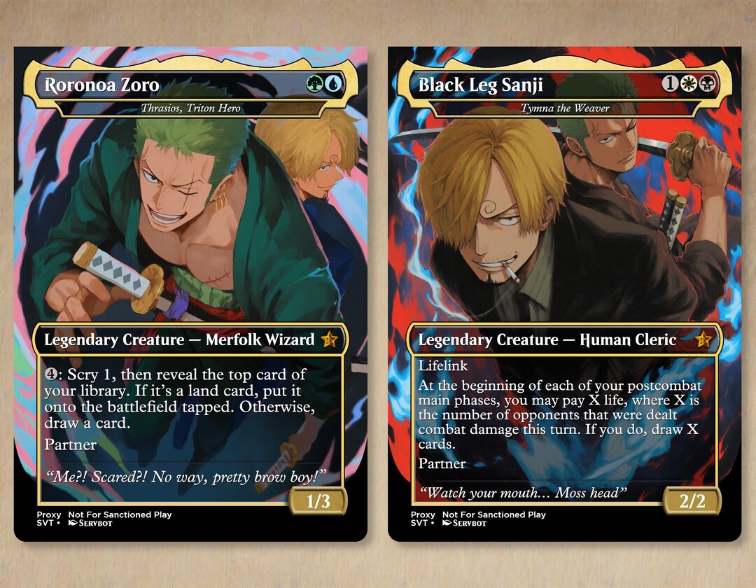 Tymna and Thrasios Proxies - One Piece Inspired - Etsy