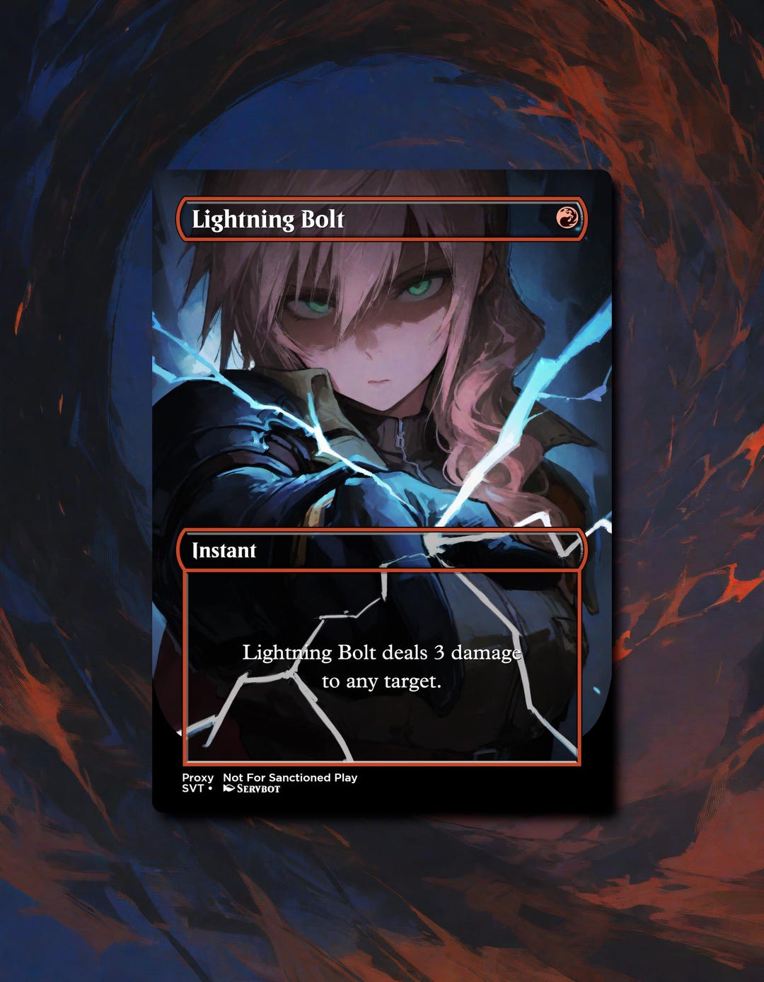 Lightning Bolt MTG Proxy - FF13 Inspired - Etsy