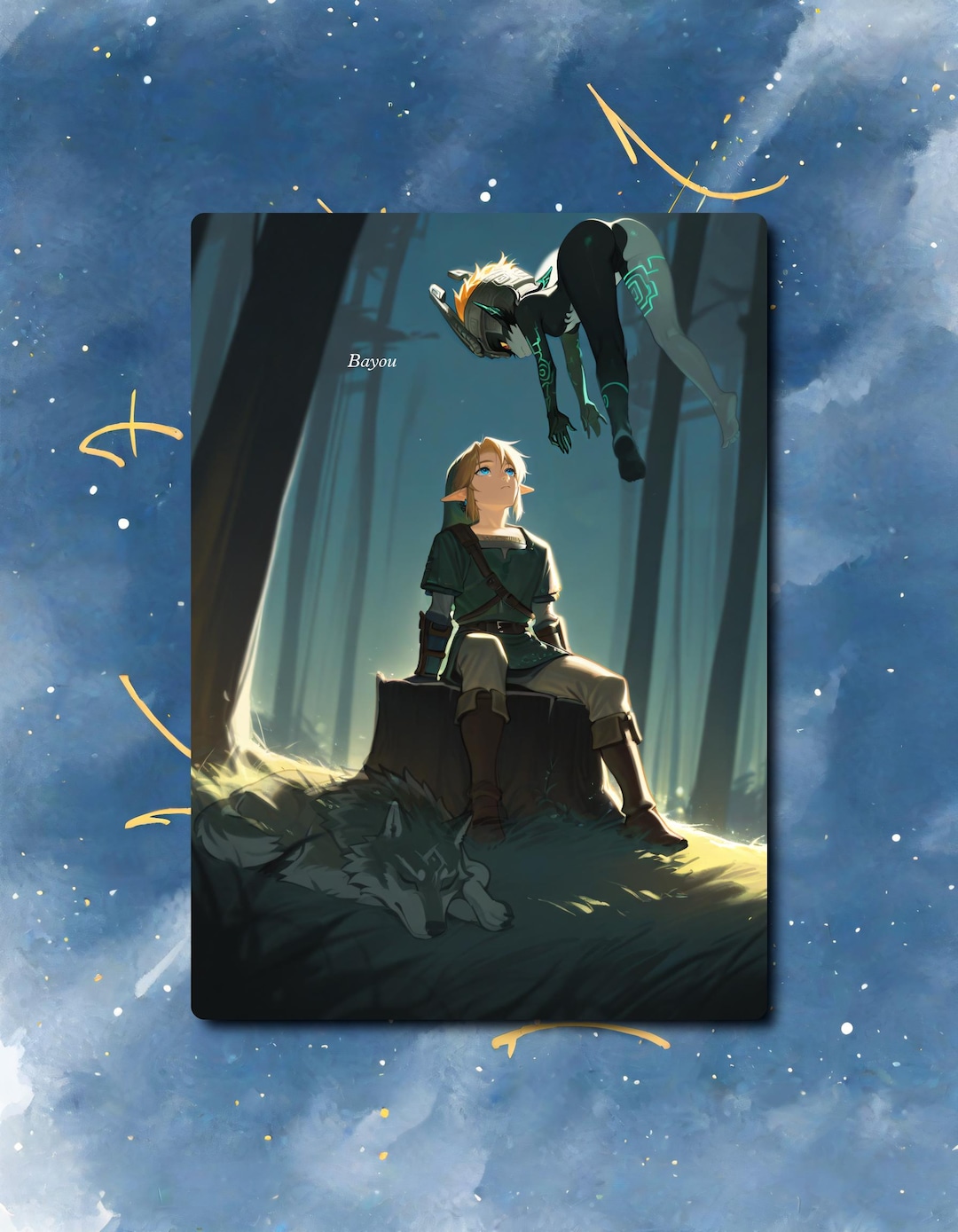 Bayou Tloz TP Inspired Fan Art | Custom Proxy Card - Etsy