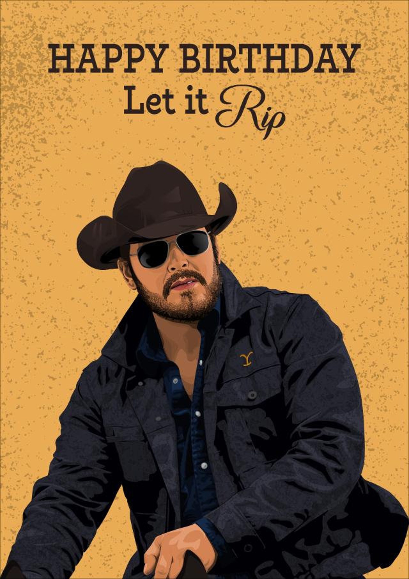 Yellowstone Bday Card - Etsy