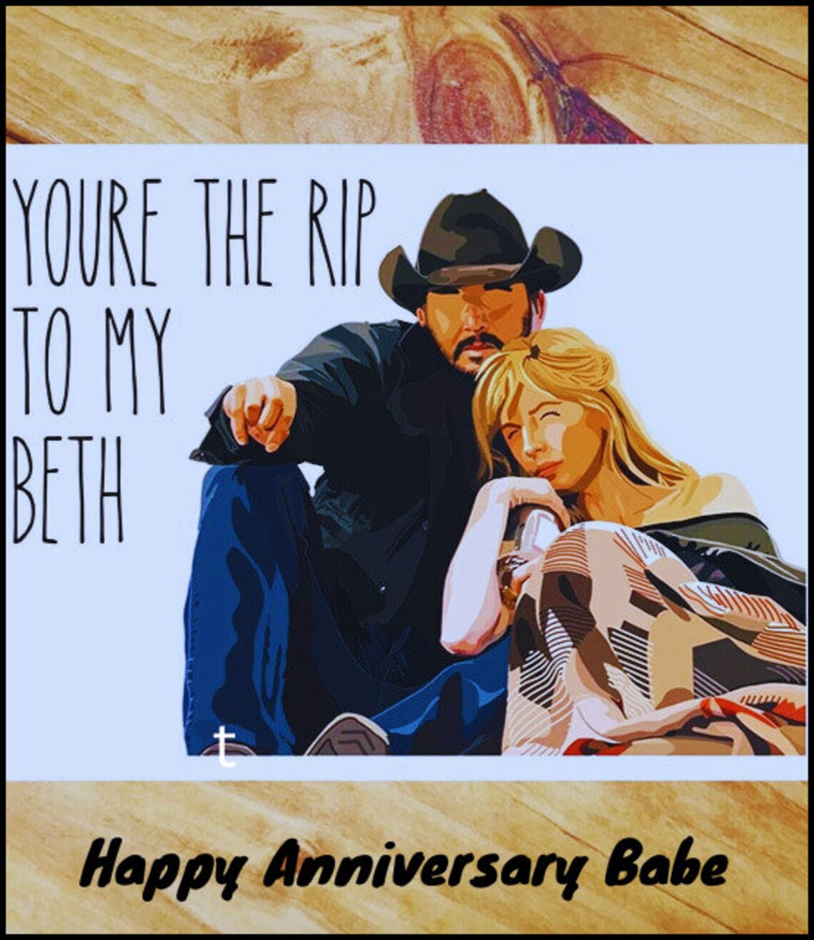 Yellowstone Anniversary Card - Etsy