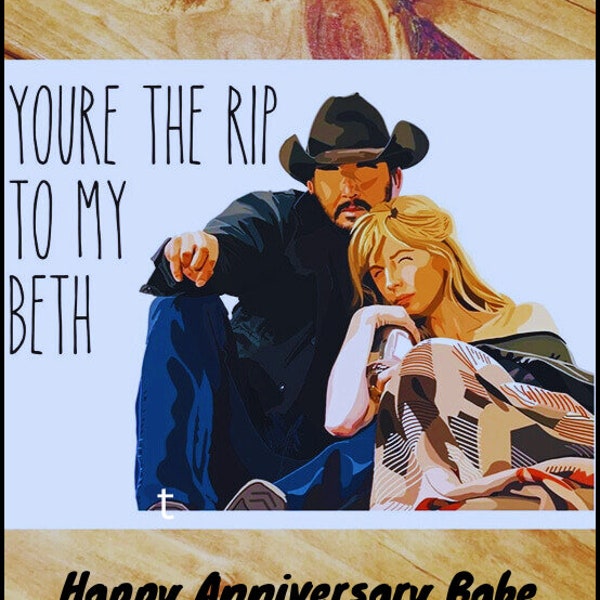 Yellowstone Birthday Card Card - Etsy