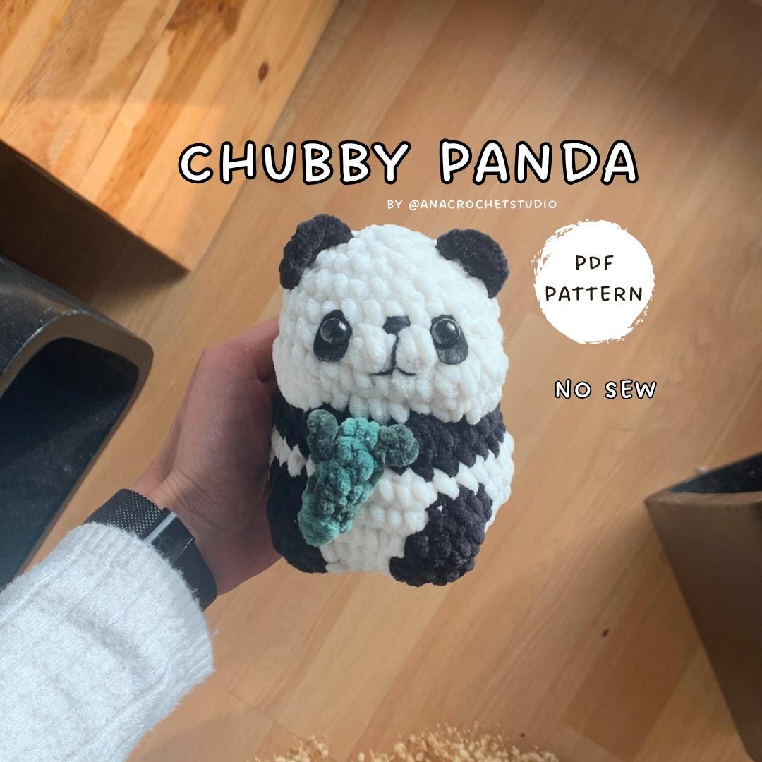 Chubby Panda No Sew PDF Crochet Pattern Amigurumi - Etsy UK