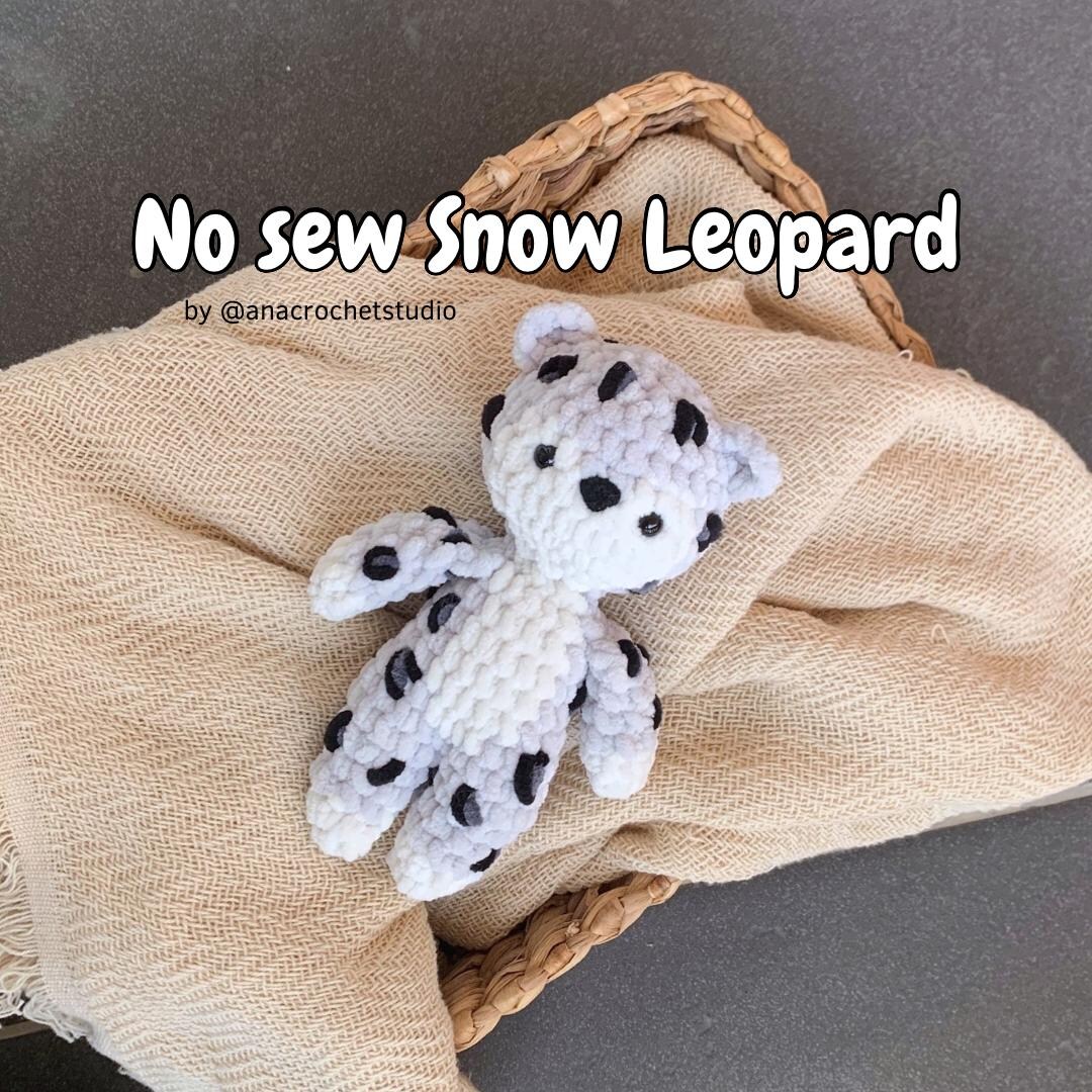 Snow Leopard No Sew PDF Crochet Pattern Amigurumi - Etsy