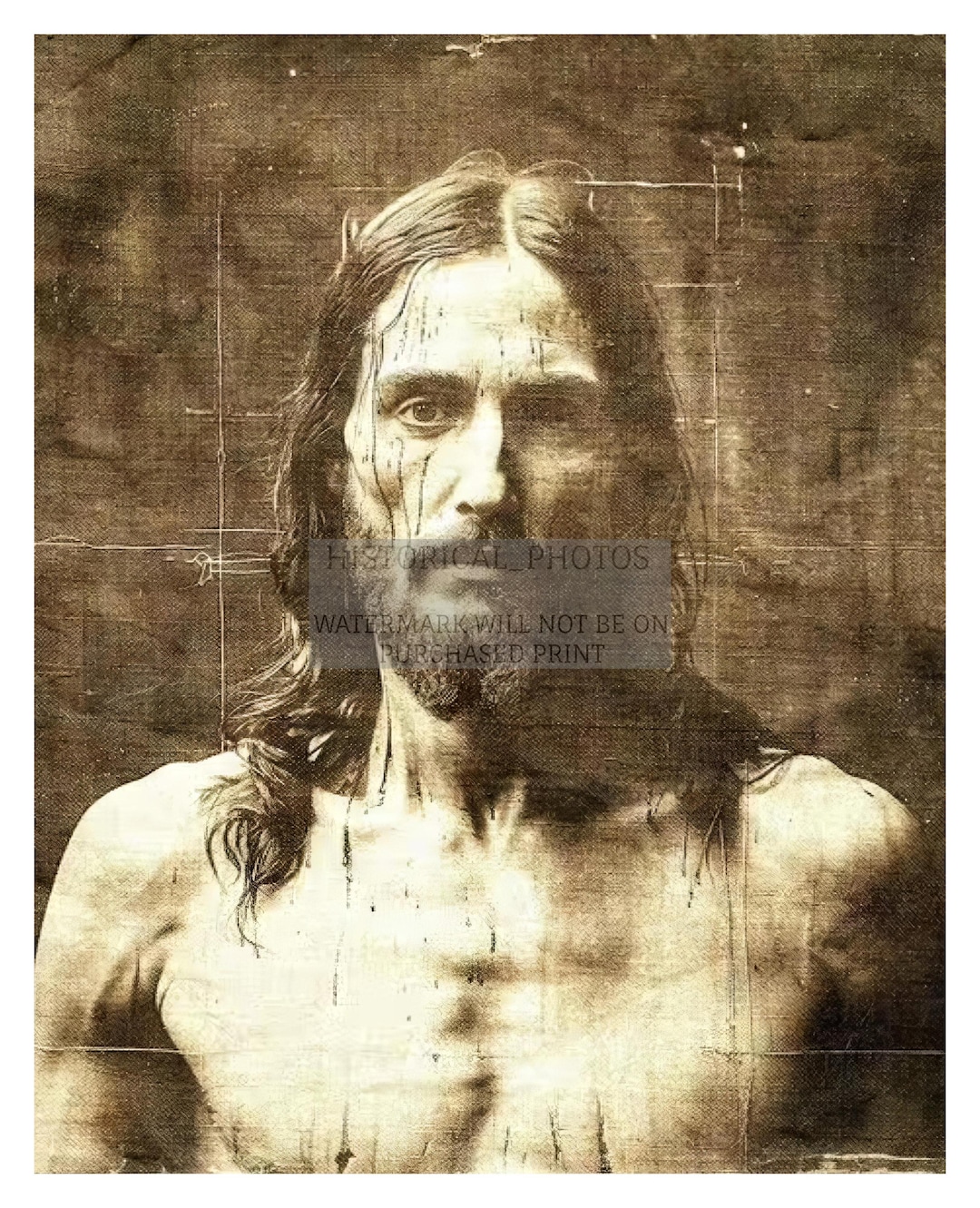 Shroud of Turin Face of Jesus Christ of Nazareth Christian AI Photo - Etsy