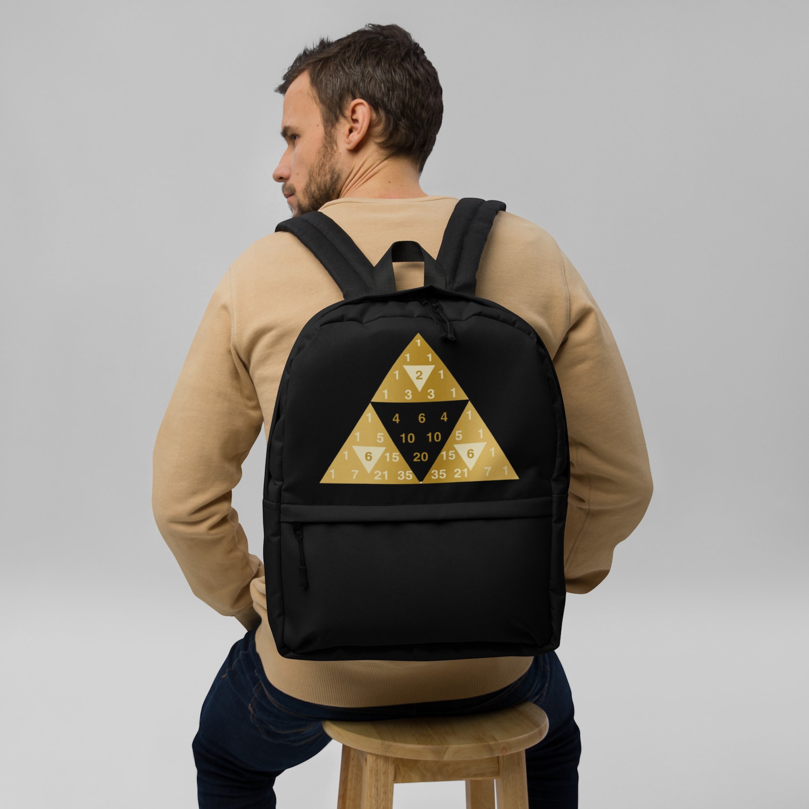 Pascal's Triangle Legend of Zelda Triforce Polyester Backpack for Math ...